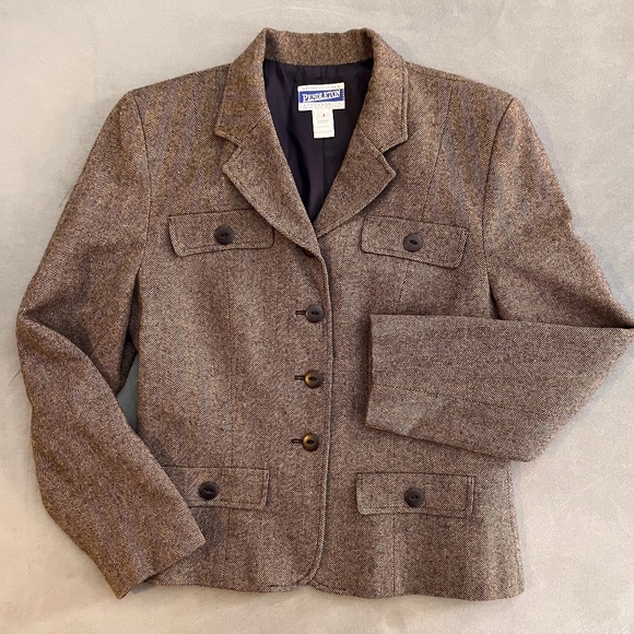 Pendleton | Jackets & Coats | Vintage Pendleton Wool Tan Navy ...